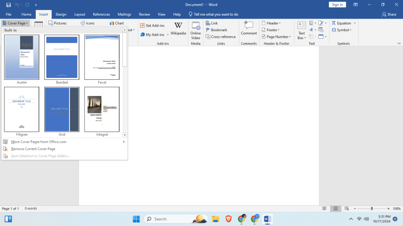 Customizing Cover Page Templates in Microsoft Word: A Quick Guide | MSW ... Customizing Cover Page Templates in Microsoft Word: A Quick Guide | MSW ...