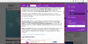 OneNote Web Clipper: The Complete 2025 Guide (Edge & Chrome)